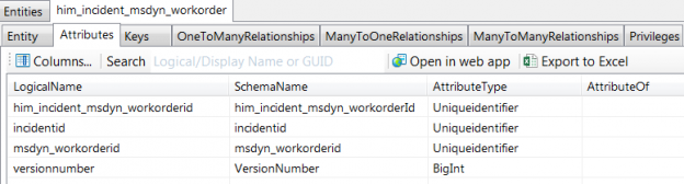 Query intersect entity and it’s attribute- Sample Code – HIMBAP