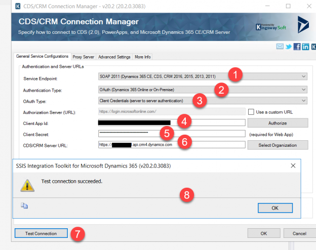 Using App User in KingswaySoft Connection Manager – HIMBAP