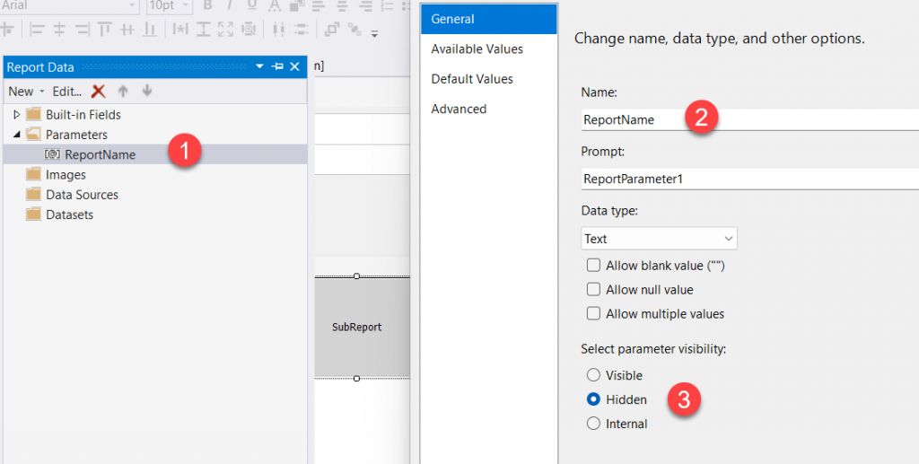 Hiding Subreport Text box in Main Report – HIMBAP